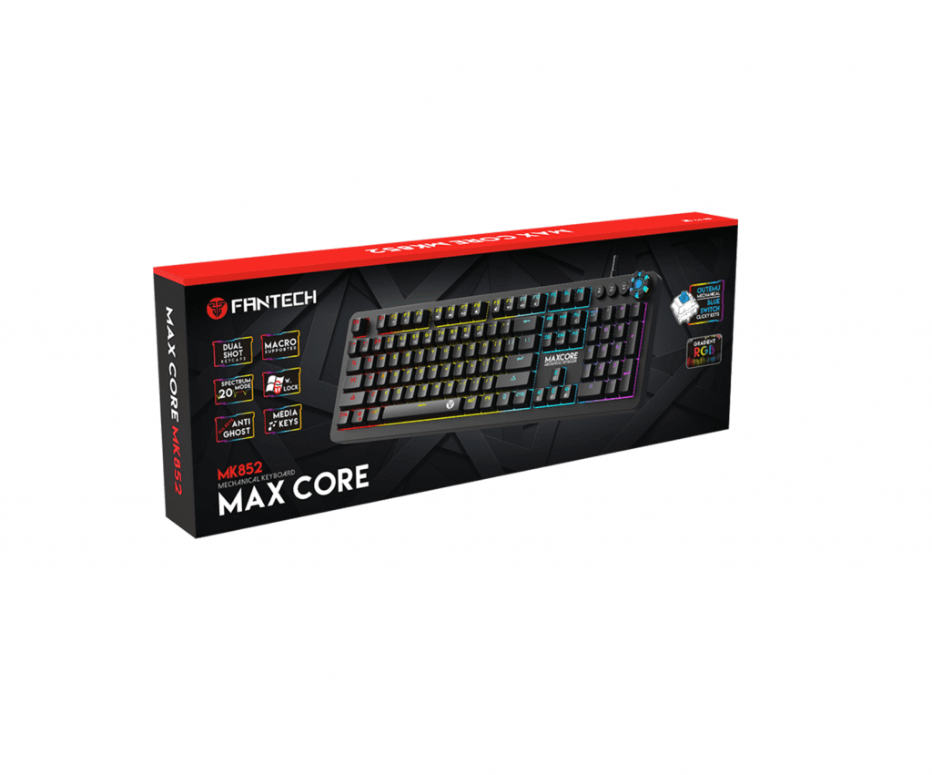 Fantech MAX CORE MK852 RGB Mechanical Keyboard - Blue Switches