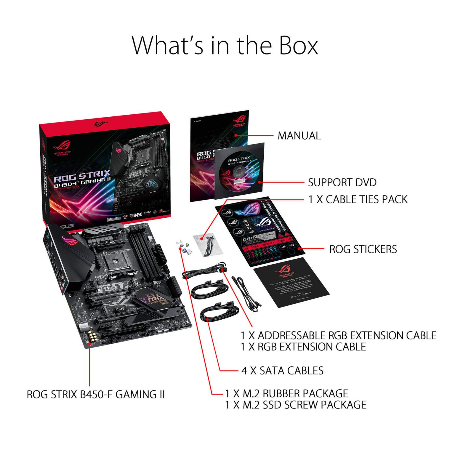 ASUS ROG STRIX B450-F Gaming II AM4 ATX Motherboard