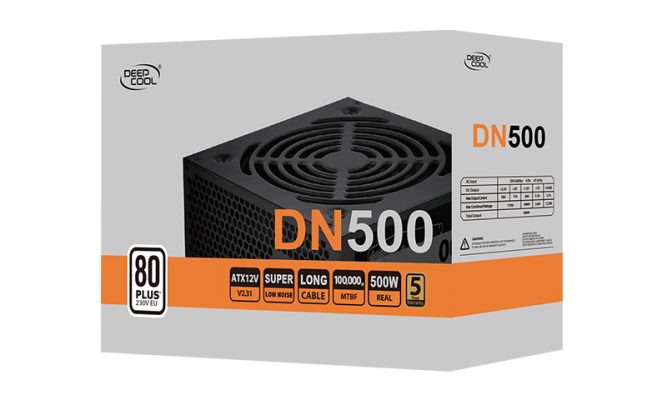 DEEPCOOL DN500 (500W) 80 PLUS POWER SUPPLY