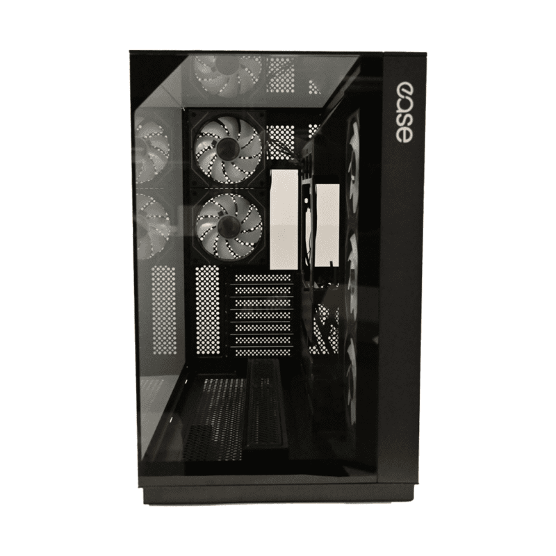 EASE EC125 RGB Mid-Tower ATX Gaming Case - Black | RB Tech & Games